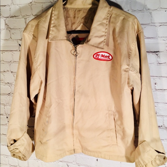 Pj Mark | Jackets & Coats | Khaki Pj Mark Logo Zip Jacket 2xl | Poshmark